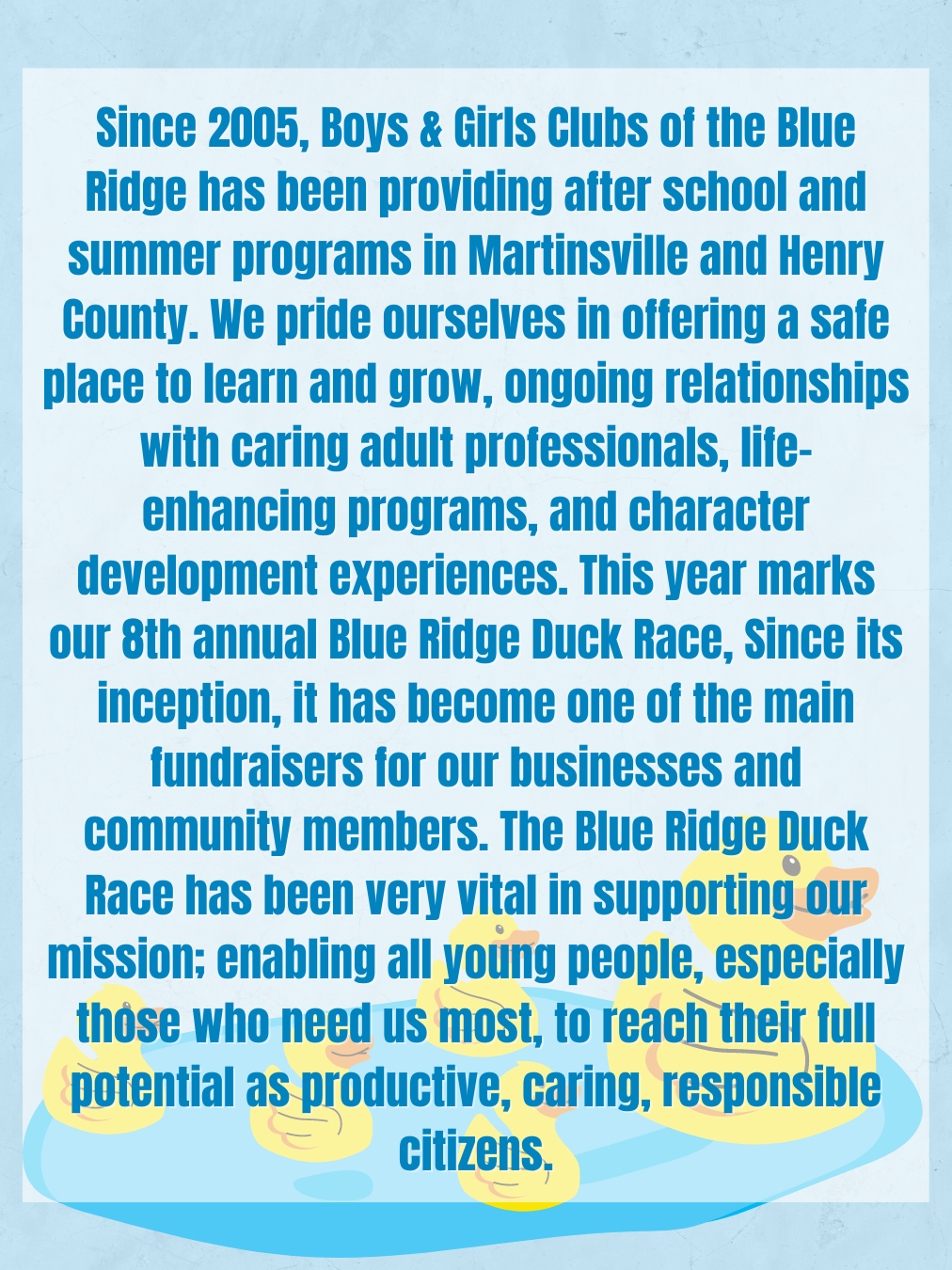 Blue Ridge Duck Race