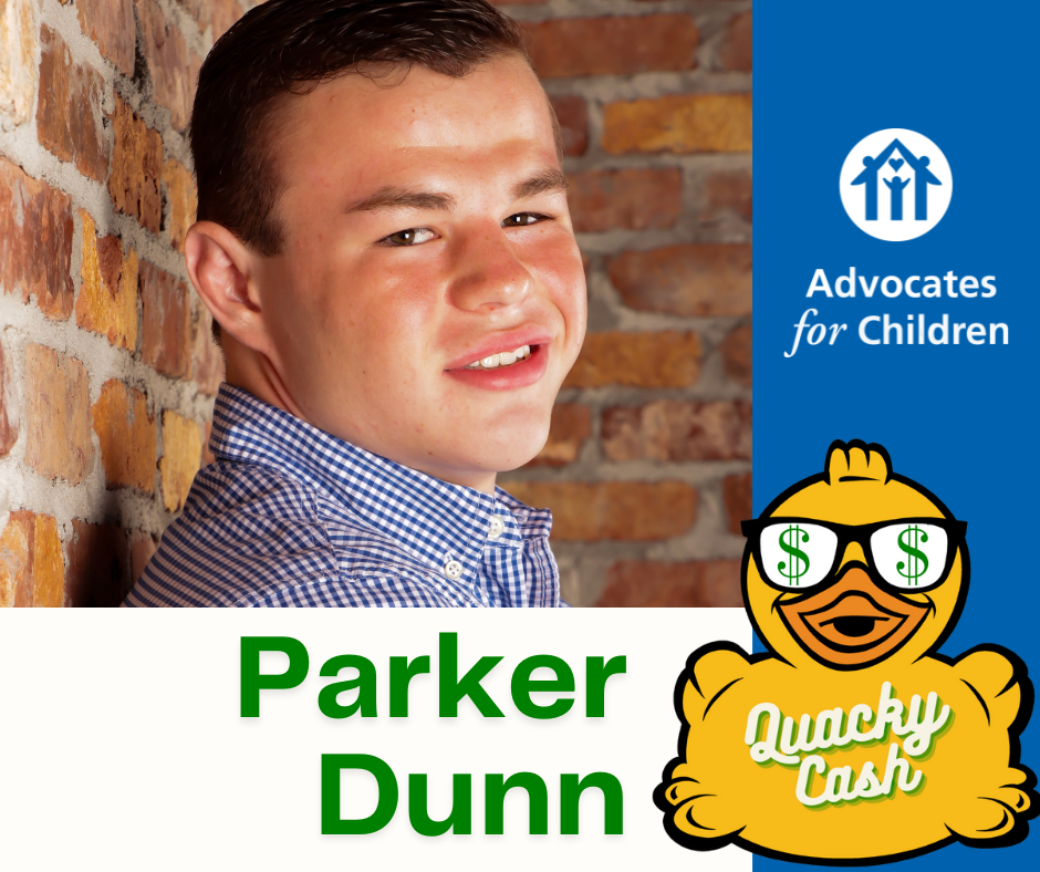Advocates for Children Duck Derby: teams: Quacky Cash- Parker Dunn
